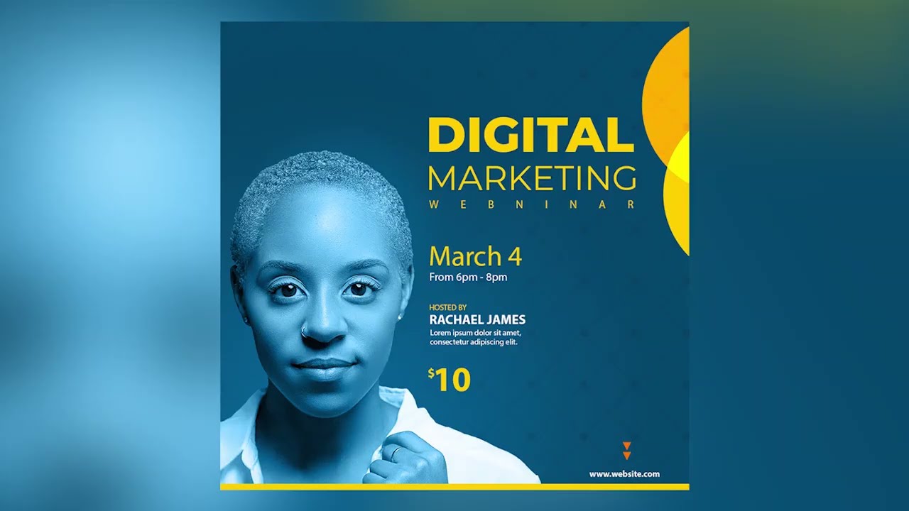 Digital Marketing Event Banner Tutorial - YouTube