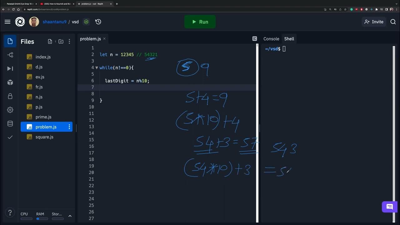 Reverse a Number Integer in Javascript in marathi | #Marathi #Coding - YouTube