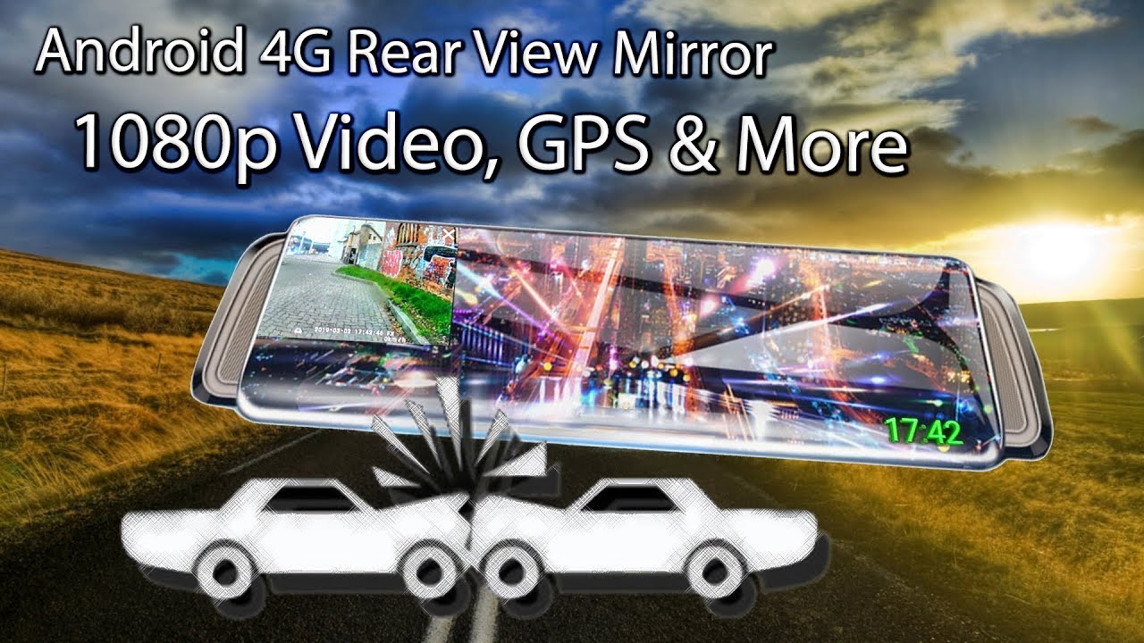Android Rear View Mirror DVR - Unboxing, Review & More - YouTube