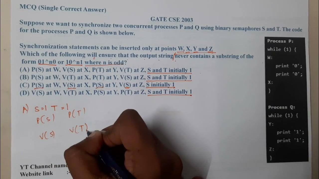 GATE CSE 2003 - YouTube