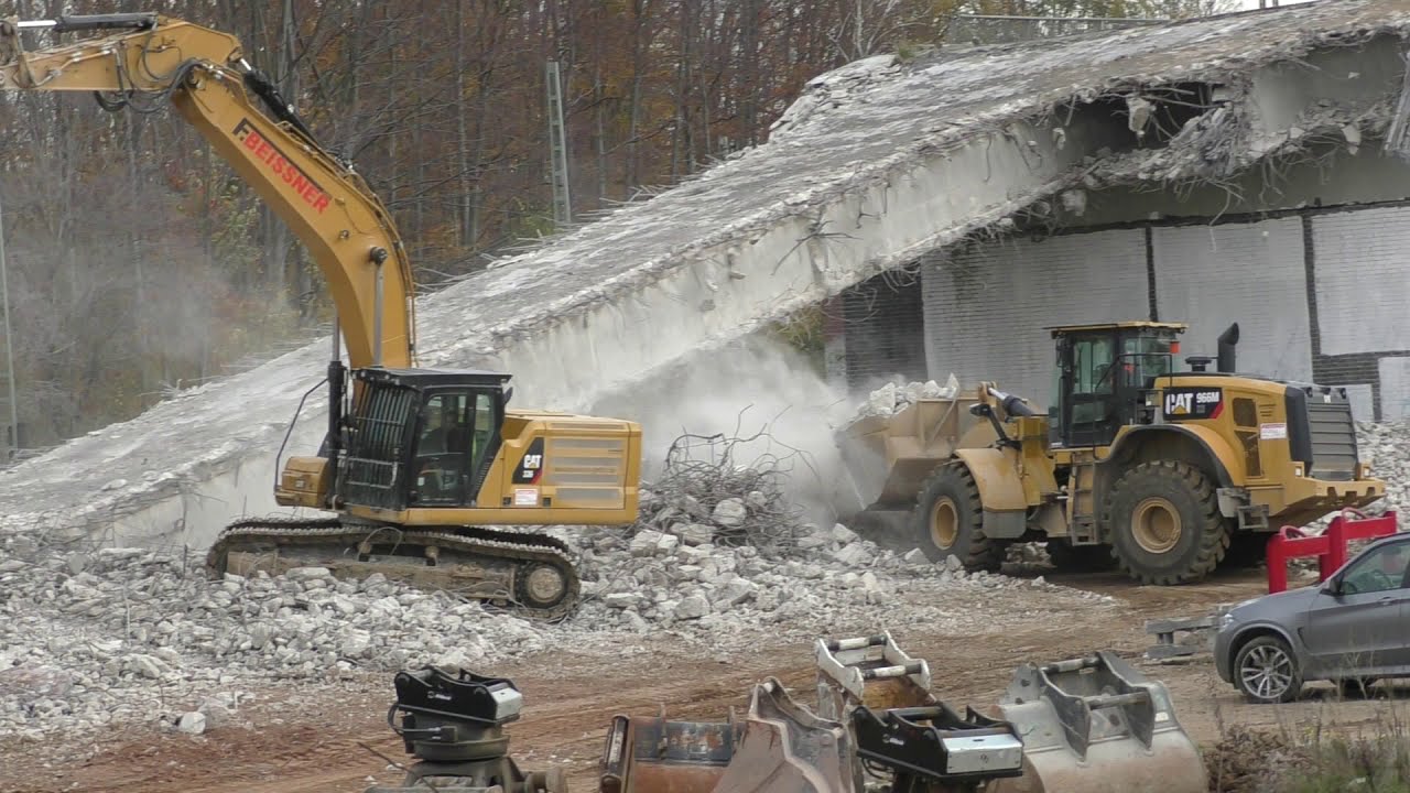 2020-11-15 Düren Gürzenich Derichsweiler B264 Brückenabriß - YouTube