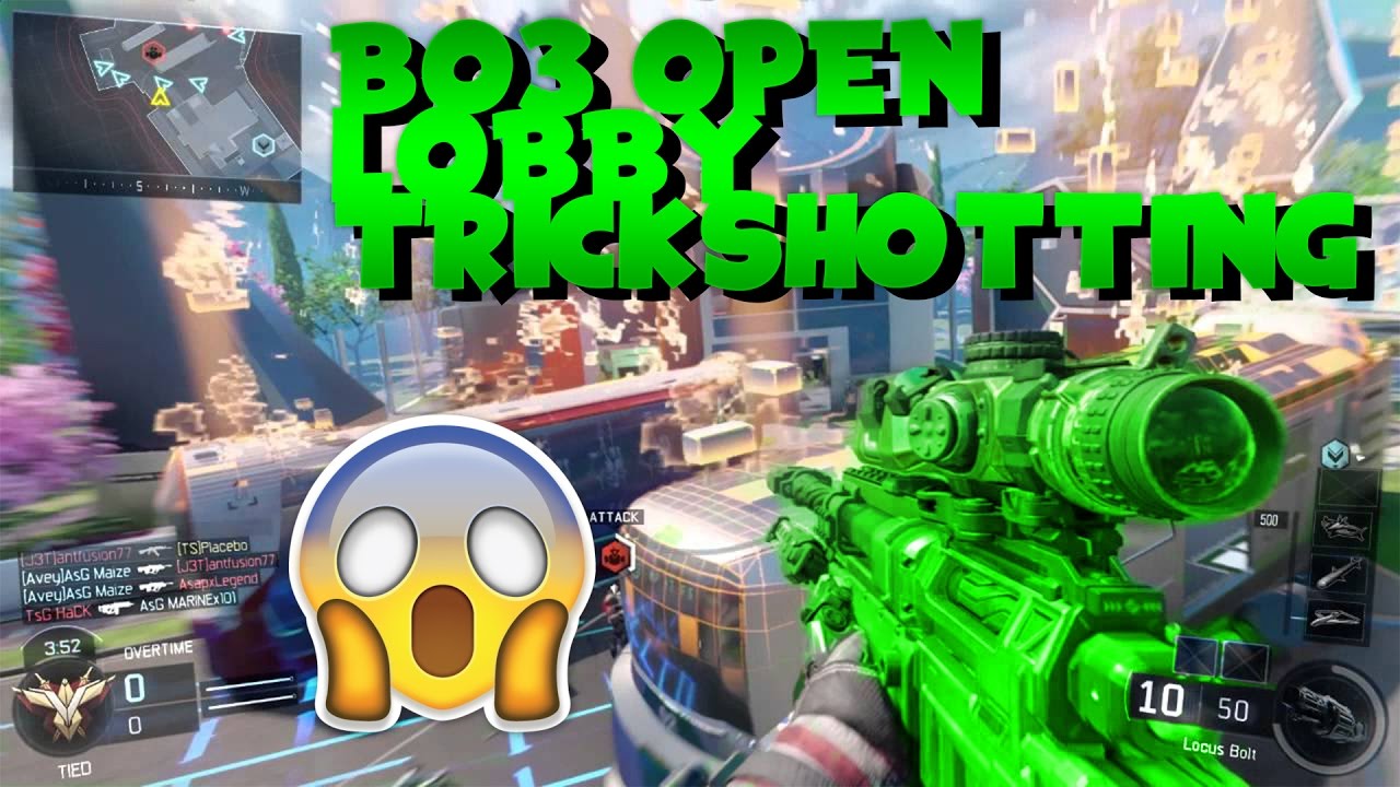 B03 OPEN LOBBY TRICKSHOTTING! - YouTube