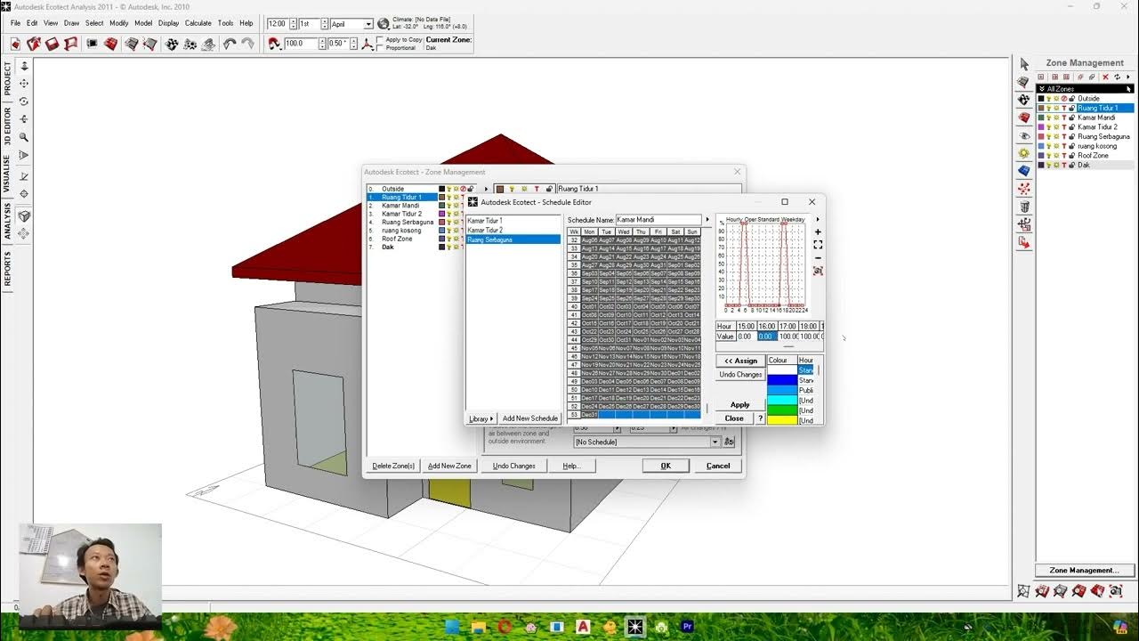 Ecotect - Occupancy and Activity (Part 4) - YouTube