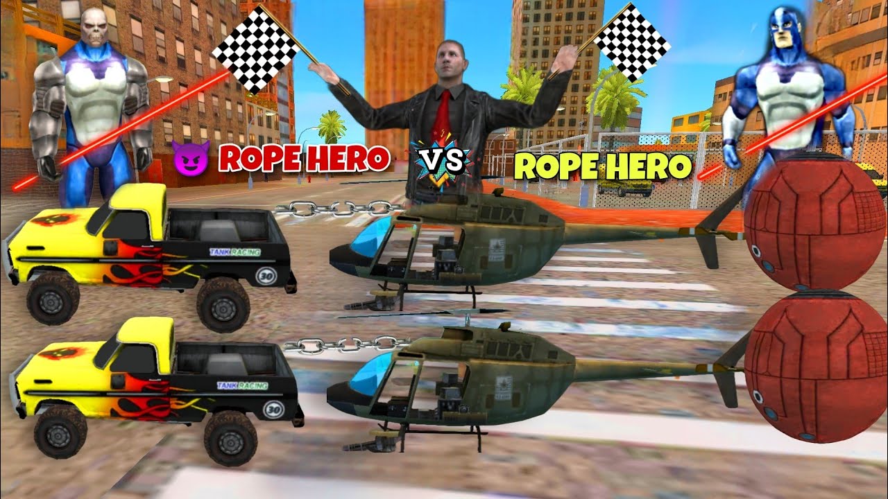 Supermo Attack Mission Race In Rope Hero Vice Town | Rope Hero Vs Evil ...