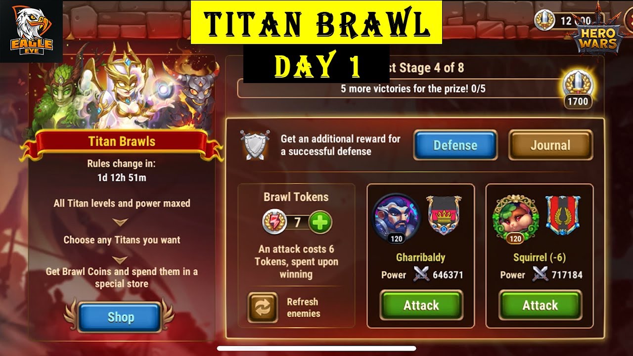 Titan Brawl Maxed Titan Day 1 | Convert Coin Quickly With This Best ...