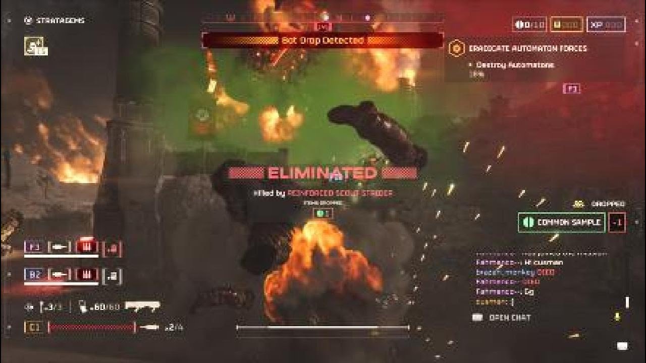 Helldivers 2 - MD-8 Gas Mines vs Automatons - YouTube