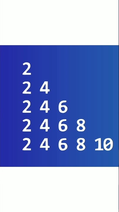 Java pattern program to print even numbers #12 #shorts_javaprogramming ... Java pattern program to print even numbers #12 #shorts_javaprogramming ...