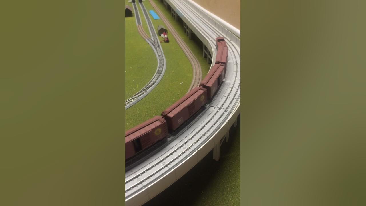 Second Kato N-Scale Layout Video Part 2-V13 and V16 on 4'x8' - YouTube