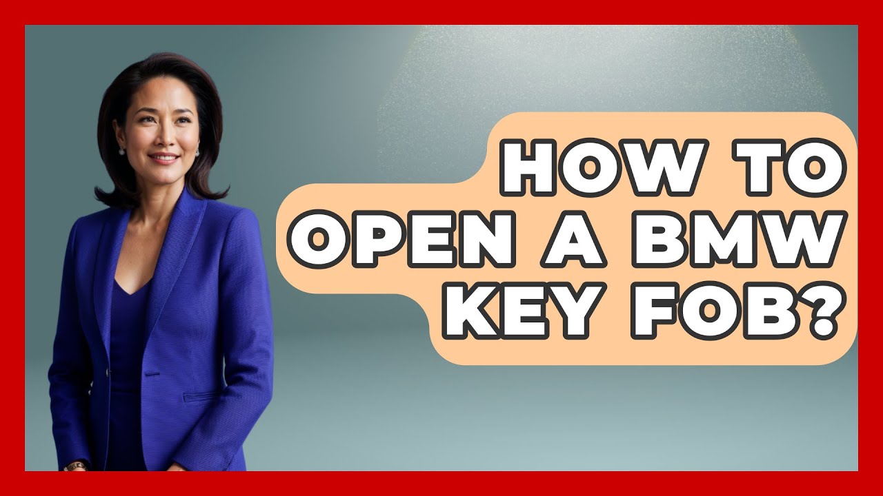 How To Open A BMW Key Fob? - Car Performance Pros - YouTube