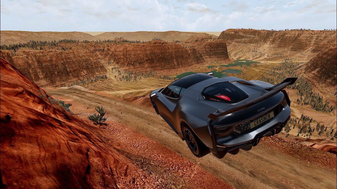 Fall From a Cliff - BeamNG Drive - Realistic Damage - YouTube