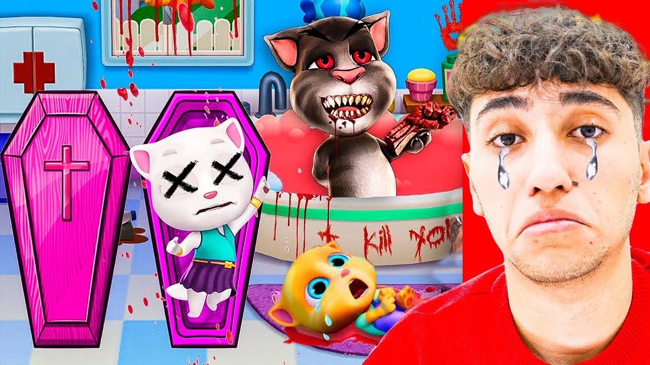 *TALKİNG ANGELA ÖLDÜ* MY TALKİNG TOM ONA NE YAPTI ? (Gece 3'te Sakın ...