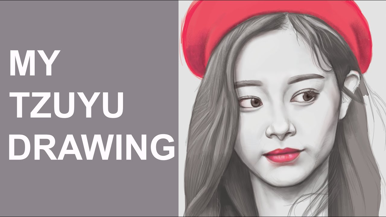 NEW* Tzuyu Drawing | 2020 Portrait - YouTube