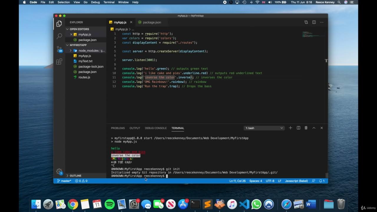 2.4 Telling git to ignore node modules skip if not using git - YouTube