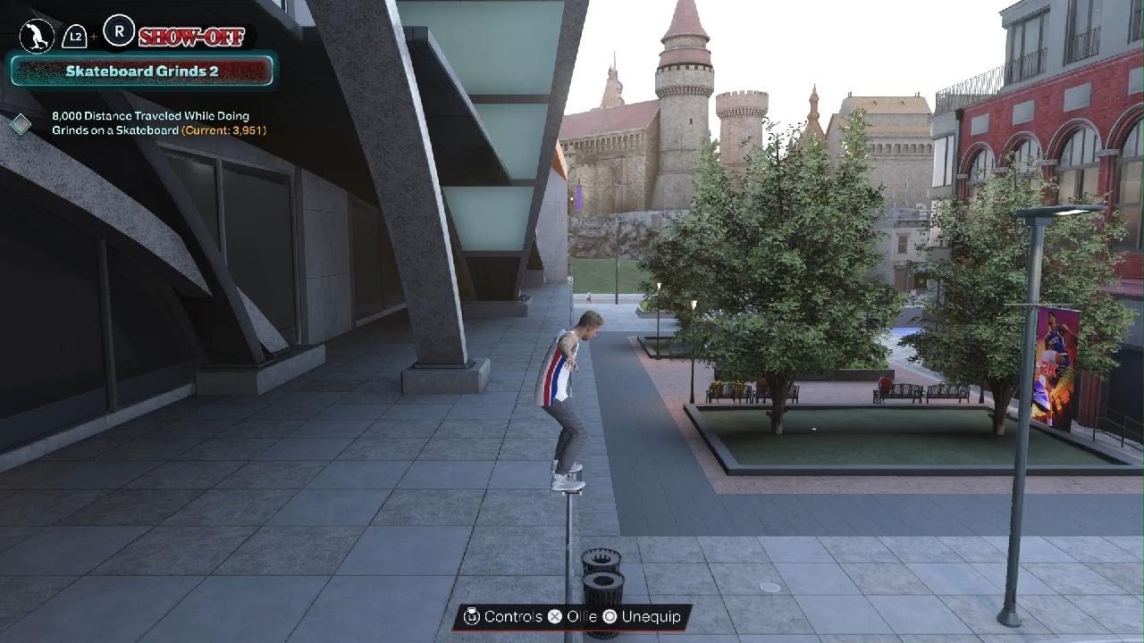 NBA 2K23 Easy Long Skateboard Grind - YouTube