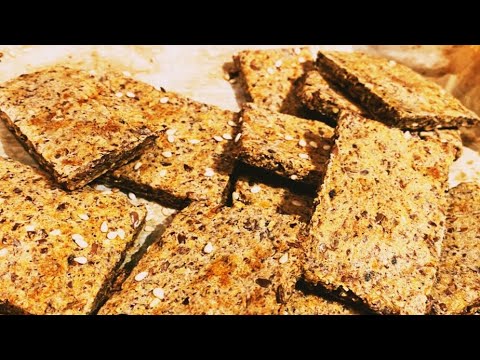 Хрустящие ржаные хлебцы со льном 🤎 #вкуснополезно #ржаныехлебцы - YouTube