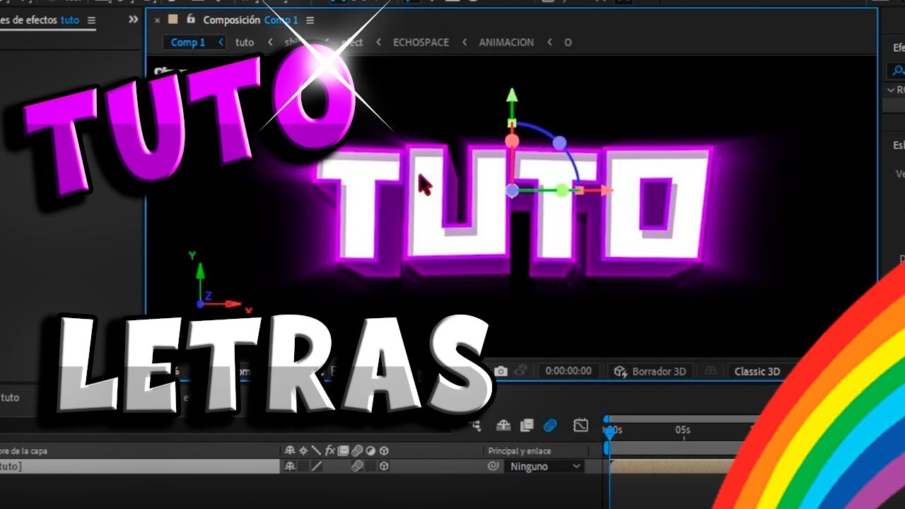 🌈TUTO DE LETRAS PARA INTROS 2D( especial 400 subs).💎 - YouTube