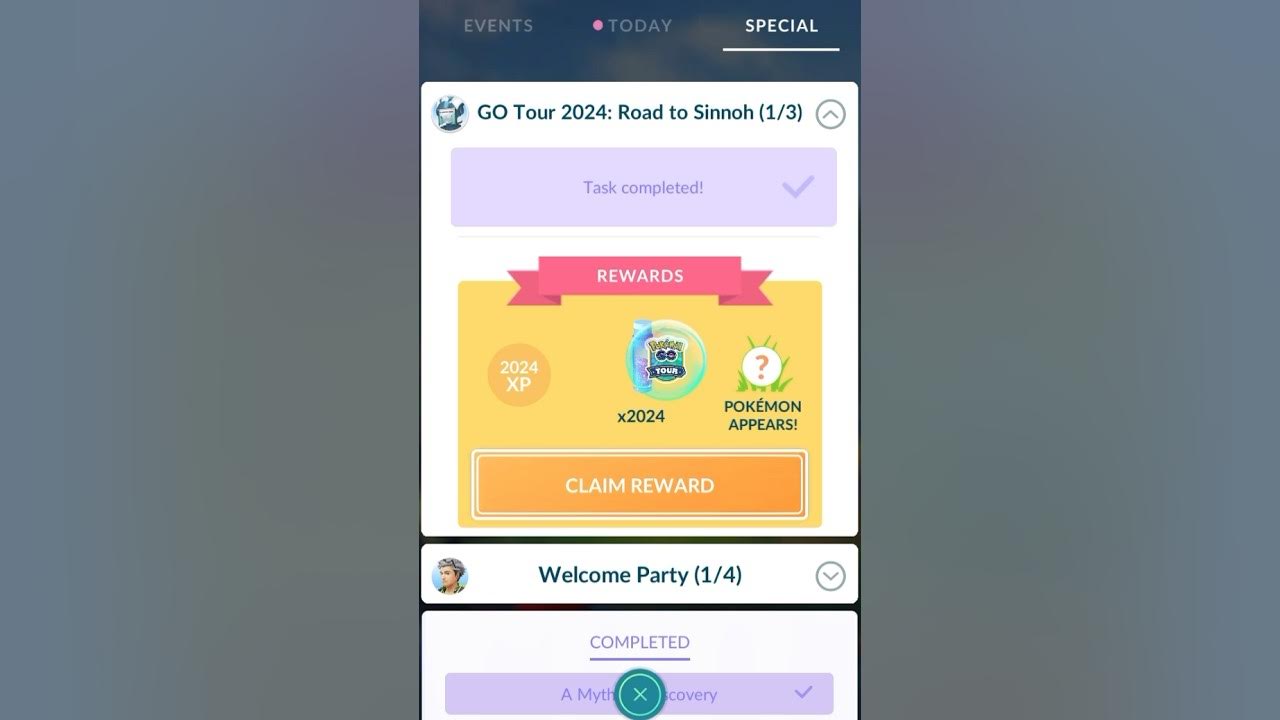 Pokémon GO Tour 2024: Road to Sinnoh Field Research 1/3 - YouTube