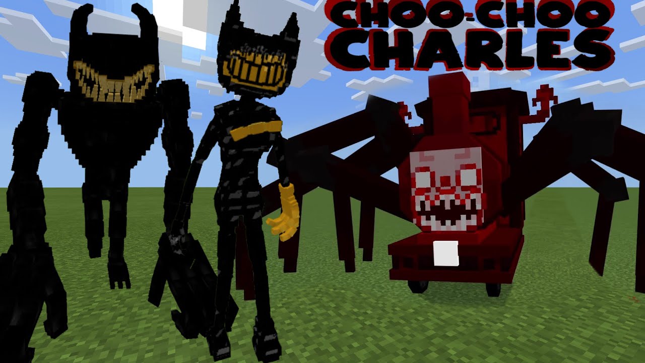 Choo Choo Charles v2 Vs. Bendy the ink demon and Beast Bendy in ...