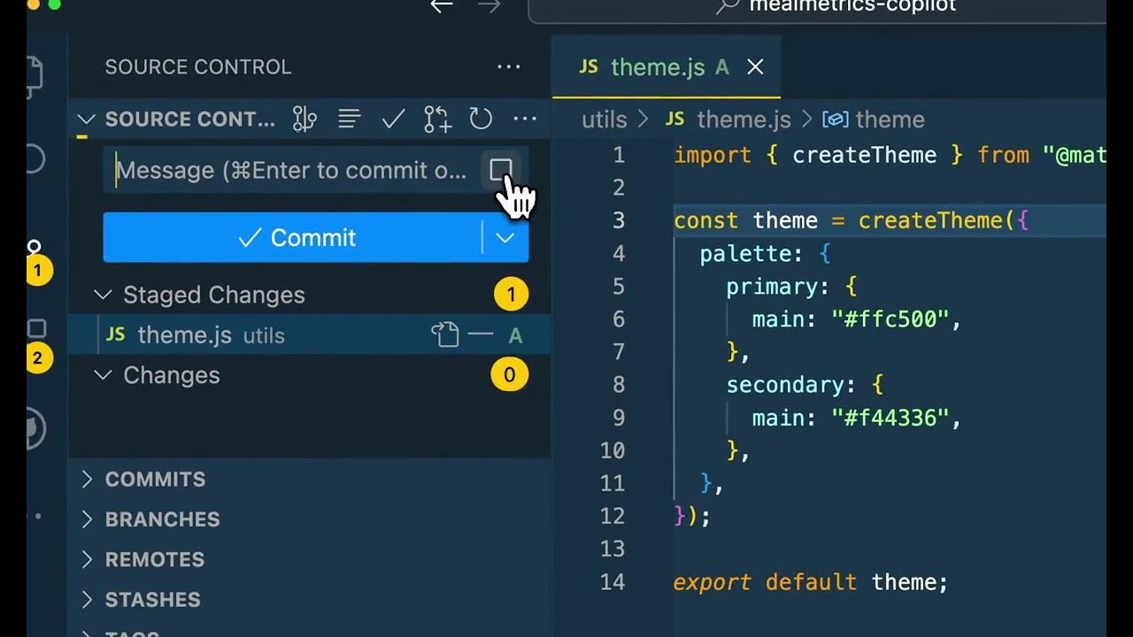 @GitHub Copilot Generate AI Commit Messages - YouTube