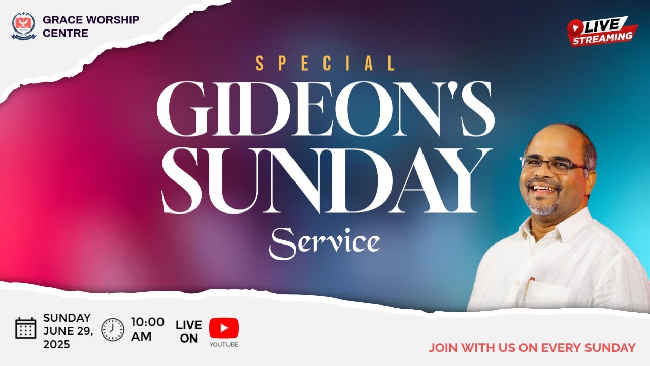 GIDEONS'S SUNDAY SERVICE | GRACE WORSHIP CENTRE | 29 JUNE 2025 | DANIEL ...
