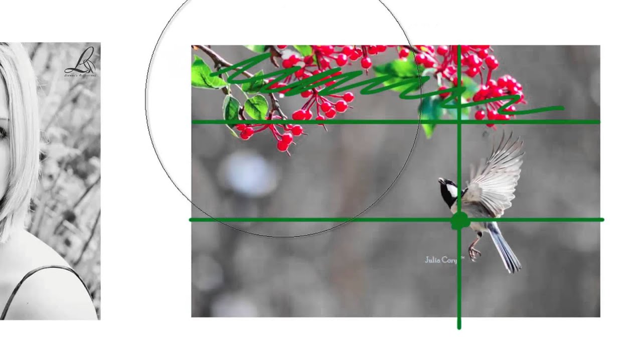 Ejemplos de la regla de los tercios - YouTube