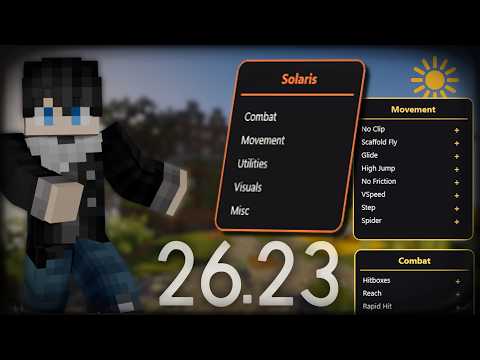 *New* Minecraft Bedrock 26.23 Hack Client | Solaris ☀️