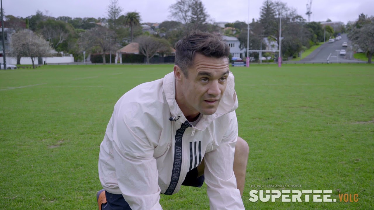Dan Carter Supertee Volcano Rugby Kicking Tee - YouTube