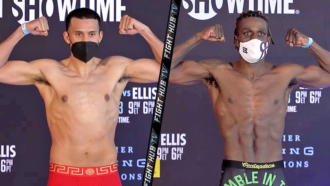 DAVID BENAVIDEZ IN TREMENDOUS SHAPE AT WEIGH IN FOR RONALD ELLIS! BOTH ...