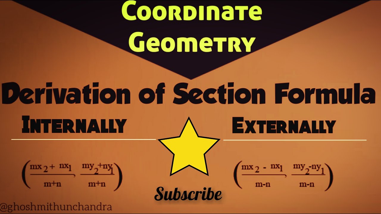 Coordinate Geometry- Section Formula Derivation (Internally and ...
