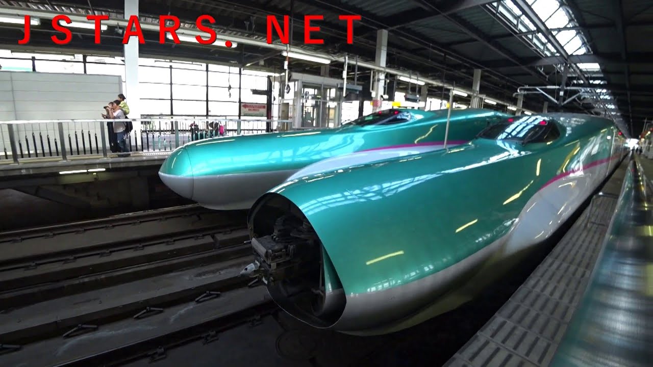 【新幹線連結のすべて！】東北新幹線盛岡駅、はやぶさ、連結切り離し、E5系はやぶさ・E6系こまち ！連結部分。新幹線連結動画。Japanese Bullet Train - YouTube