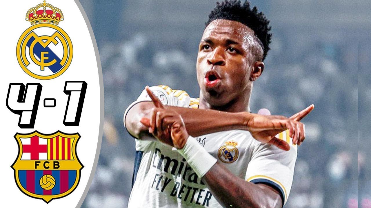 Real Madrid vs Barcelona Full Match 4-1 Highlights & All Goals - 2024 ...