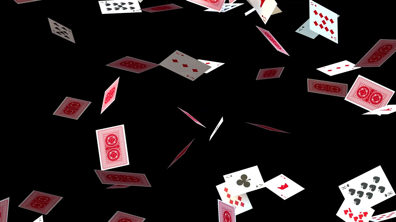 Playing cards falling footage Free download overlay black screen ...