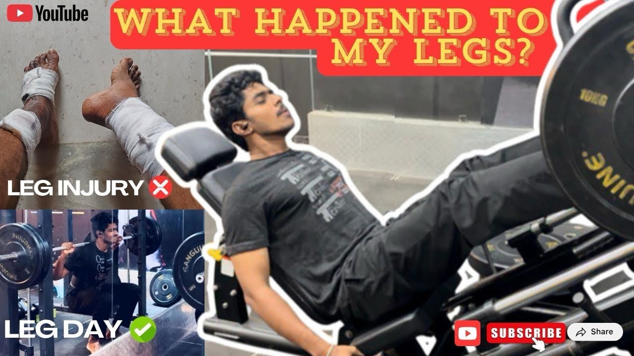 Leg injury Leg day ( what happened to my legs)😳 - YouTube