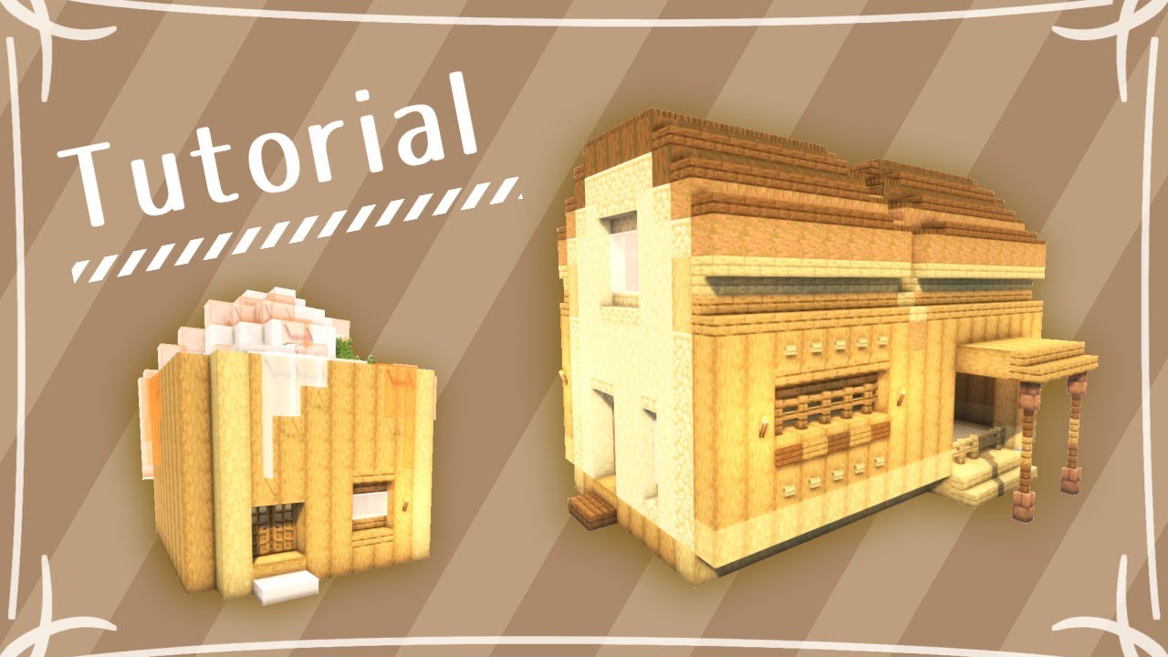 Minecraft: Cute House Build Tutorial ≫ Food-Shaped Design - YouTube