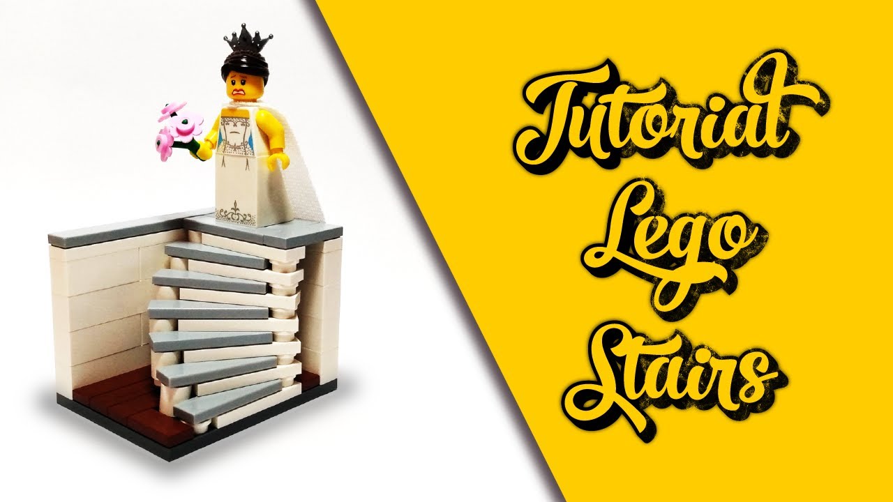 LEGO STAIRS ESCADA TUTORIAL MOC - YouTube