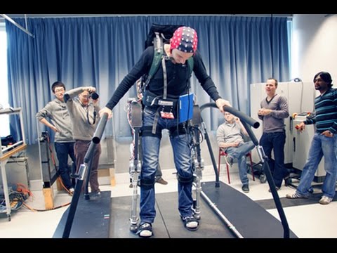 A brain-computer interface for controlling an exoskeleton - YouTube