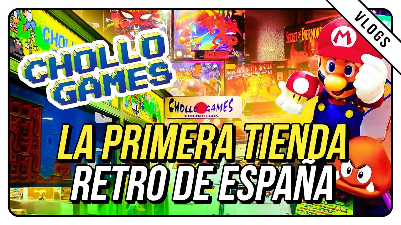 Visitamos CHOLLO GAMES, la tienda RETRO MÁS MÍTICA de ESPAÑA. Vlog ...