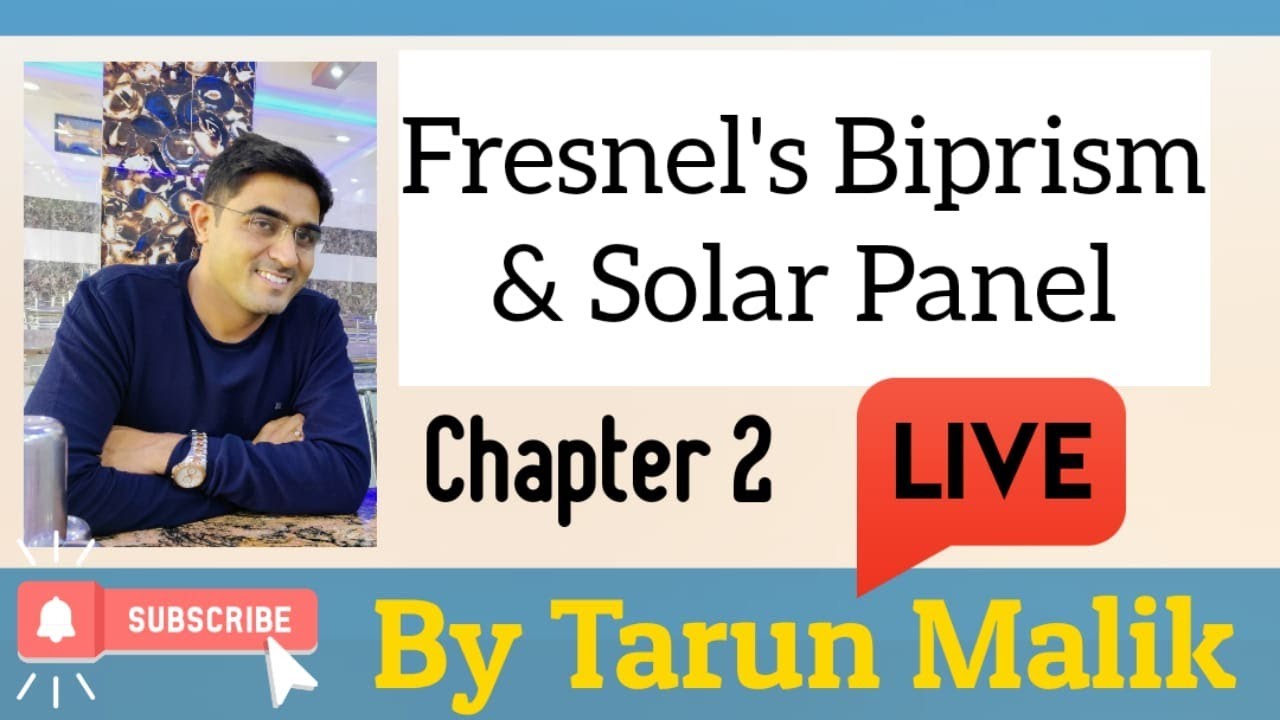 Live | Fresnel's Biprism | Application | Fringe width formula ...