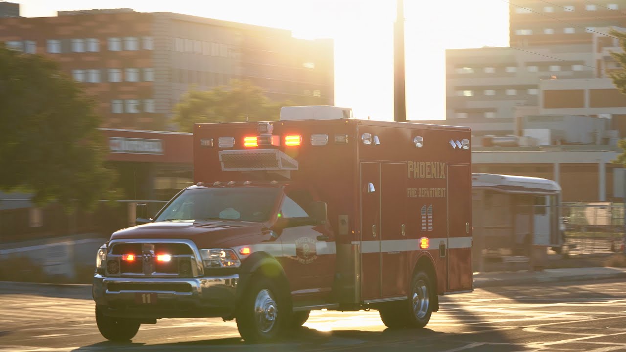 Phoenix Fire Dept. Rescue 11 responding - YouTube