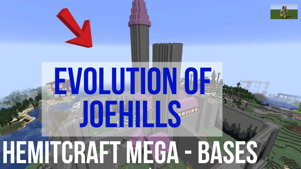 Evolution of Joehills Hermitcraft MEGA BASES! | Season 1 - 7 | 👀 ...