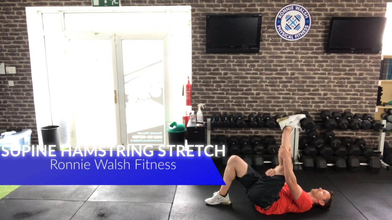 Supine Hamstring Stretch - YouTube