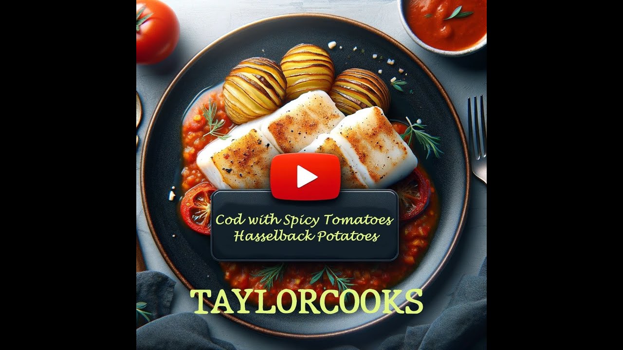 Deliciously Easy Recipe: Cod with Spicy Tomatoes and Hasselback ...