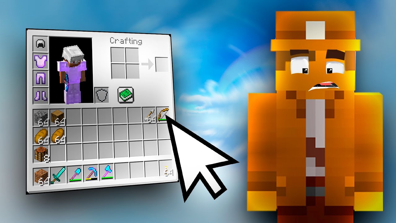 BEDWARS COM O MAIOR CURSOR DO WINDOWS - YouTube