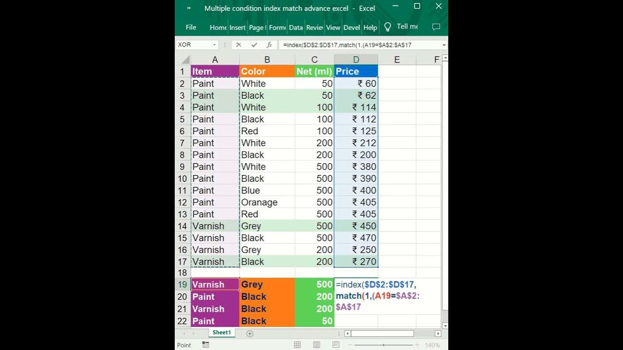 Index Match Multiple Criteria Excel Multiple Columns Match shorts index-match-multiple-criteria-excel-multiple-columns-match-shorts