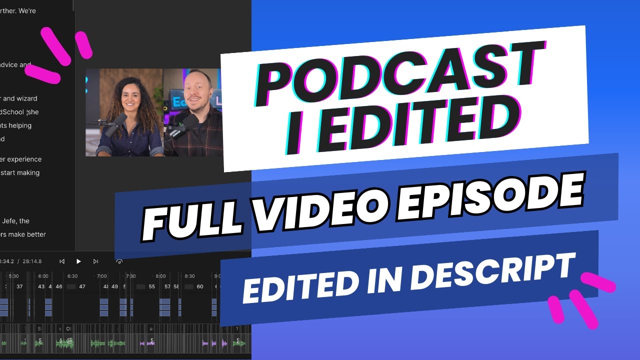 Full-Length Video Podcast Episode Expertly Edited // Podcast Editing ...