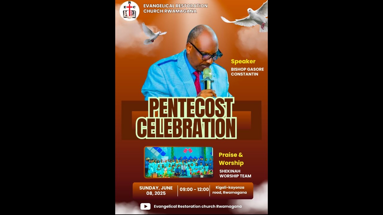 JUNE 8th 2025 SUNDAY SERVICE// PENTECOST CELEBRATION WITH BISHOP GASORE ...