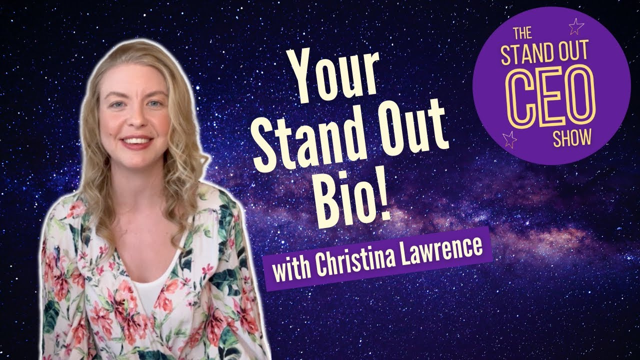 Crafting Your Stand Out Bio with Christina Lawrence - YouTube