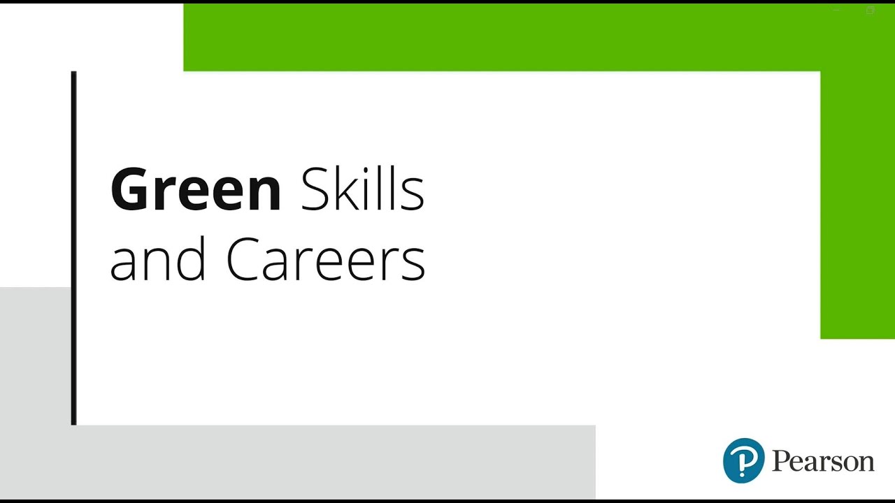 Green Skills And Careers Youtube