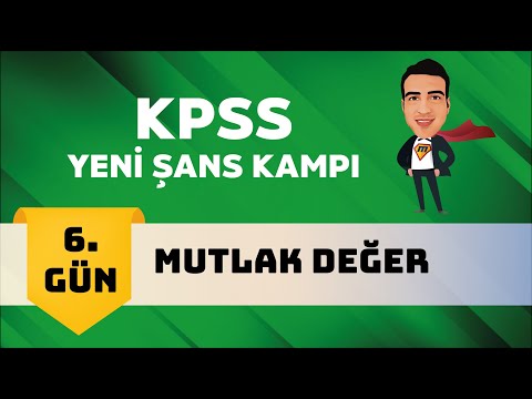 Mutlak Değer I KPSS Yeni Şans Kampı 6. Gün I #kpss #mathman