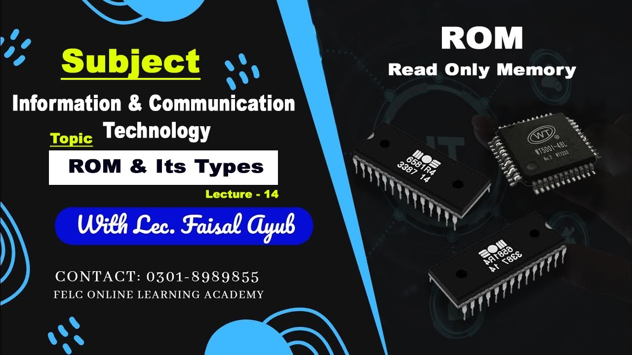 DIT Part - I Full Course in Urdu/Hindi | Lecture - 14 | ROM & Its Types ...